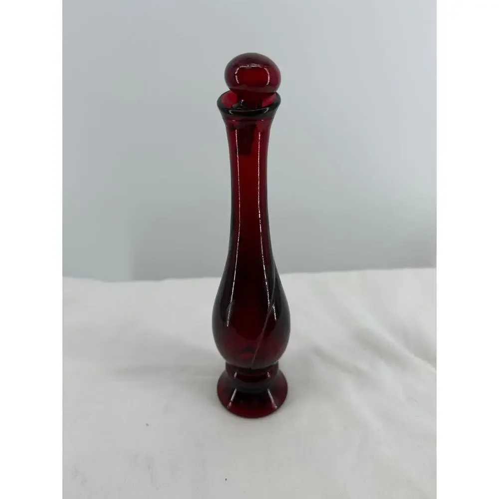 Avon | Accents | Vintage Avon Ruby Red Glass Bud Vase Unforgettable ...